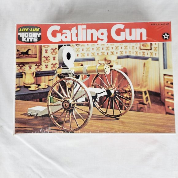 Life Like | Games | Lifelike Hobby Kit Gatling Gun Model 9693 Nib ...